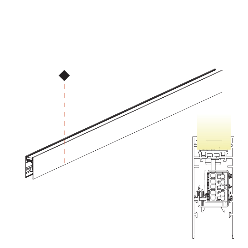 Hypro-X 40 - Indirect - Suspension - 1410mm / 55 1/2" - 21.3W LED ...