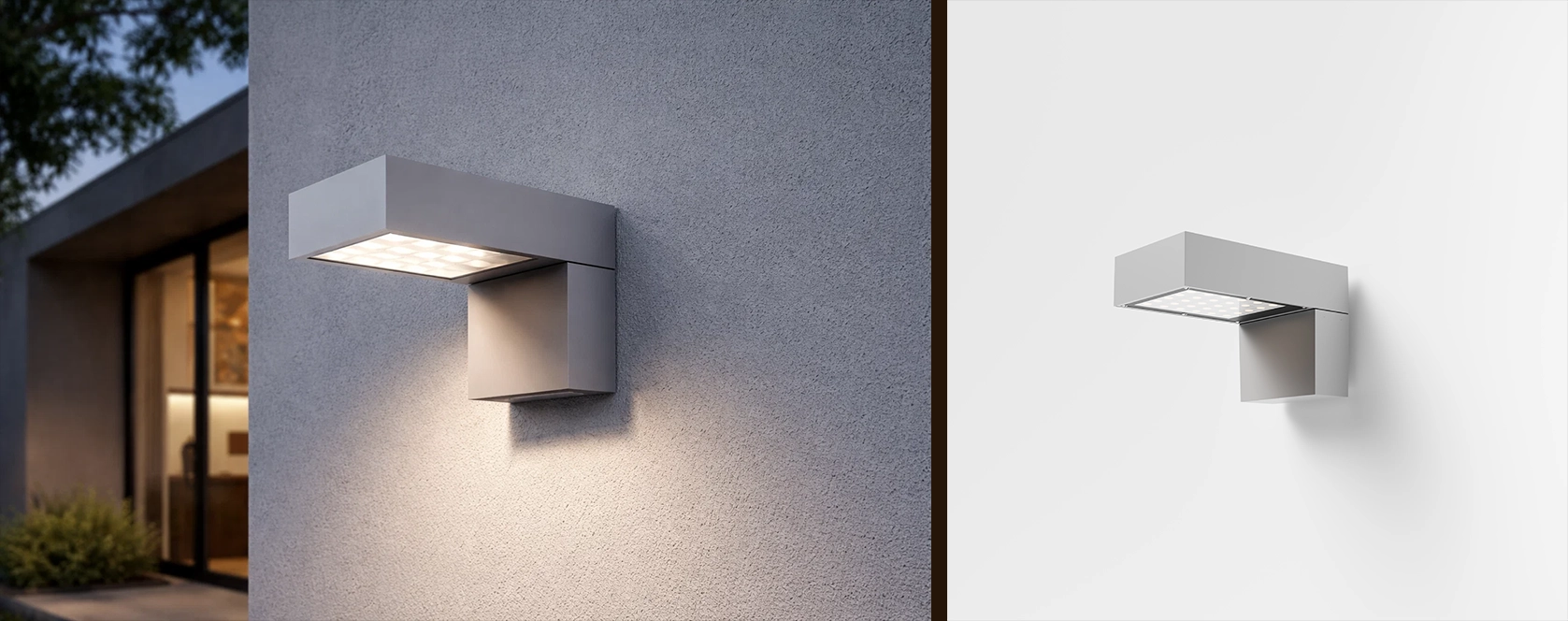 90 Degrees XL, Surface Wall, 200mm/7 7/8" x 345mm/13 9/16", 67.4W LED ...