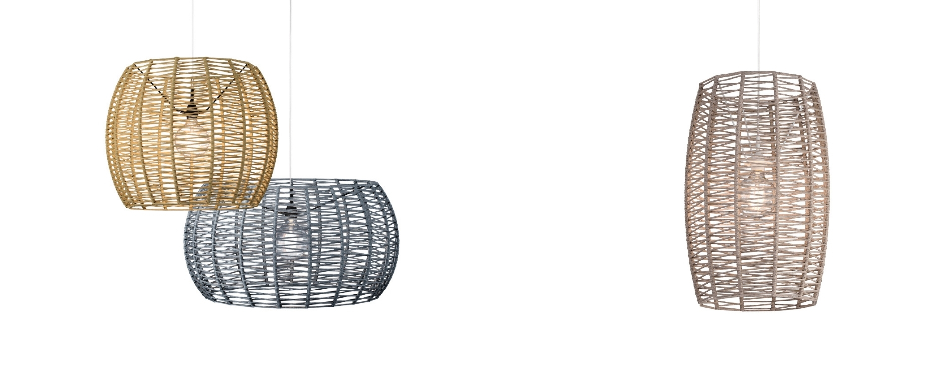 Poma - Braided Cord Lighting Collection by Ole | Zaneen Design